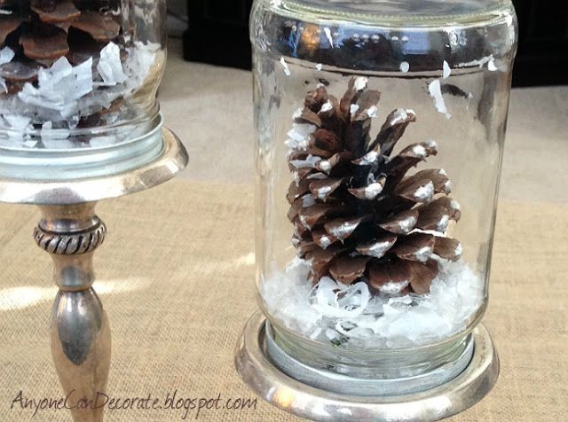 Ιδεες για χριστουγεννιατικη διακοσμηση με κουκουναρια!