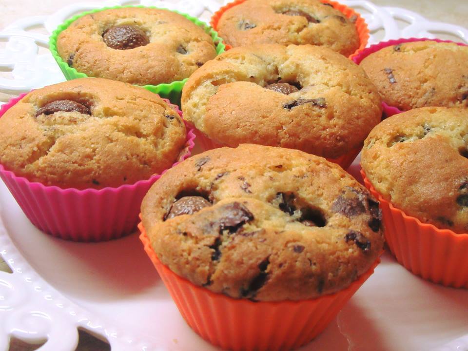 Muffins με γεύση cookies σοκολάτας για το παιδικο πάρτι!
