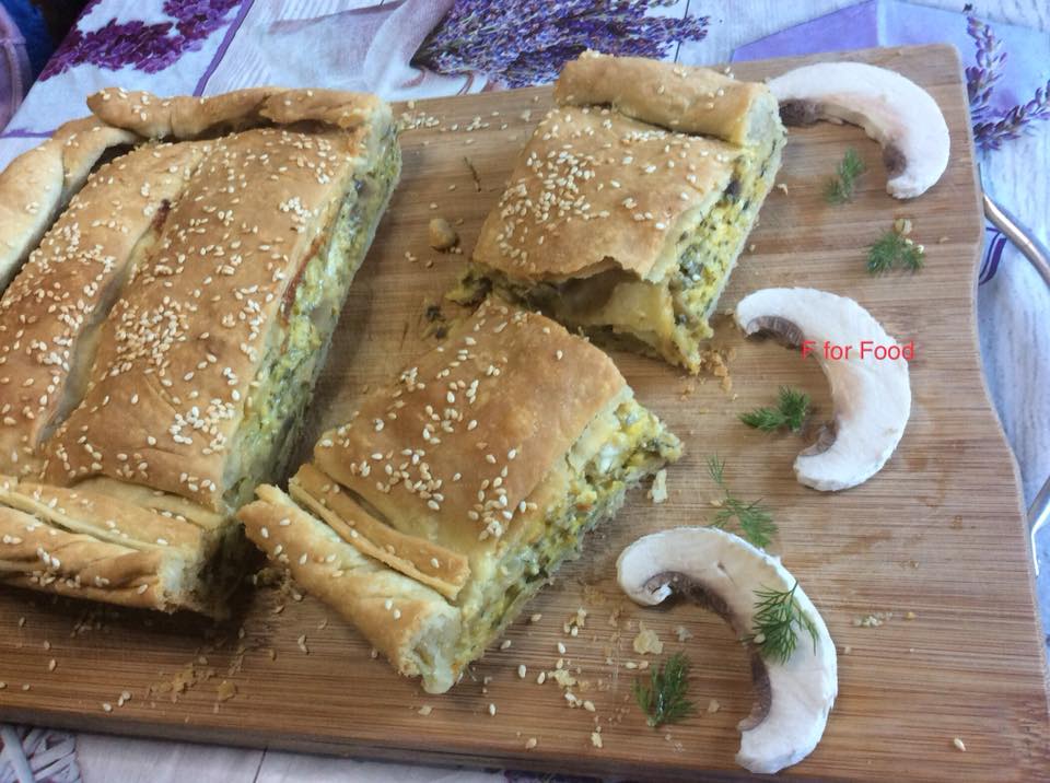 Μανιταροπιτα με τυρια!!!
