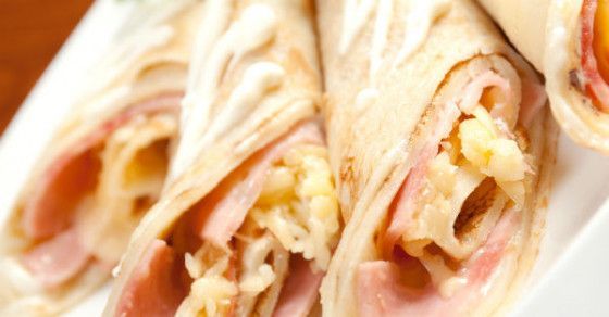 Φανταστικές κρέπες με ζαμπόν και τυρί για το μπουφέ σας