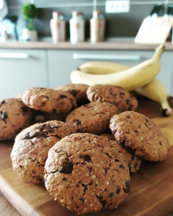 Cookies μπανάνα με βρωμη και μέλι
