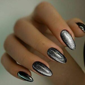 Χριστουγεννιάτικα velvet nails