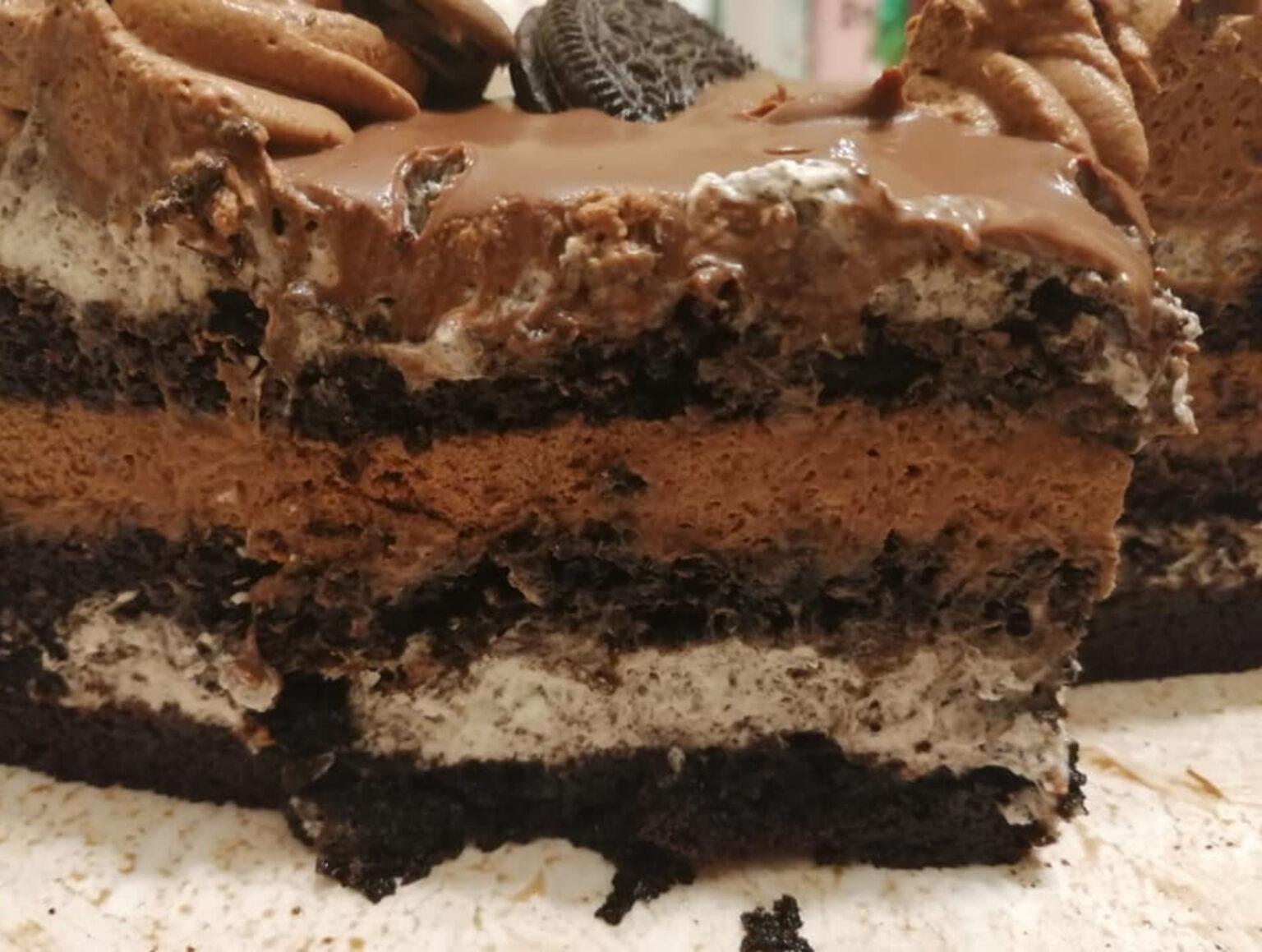 Εύκολη τούρτα σοκολάτα - oreo