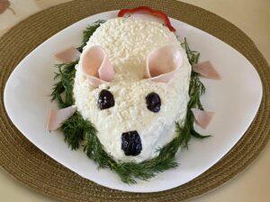 Πατατοσαλάτα ποντικάκι για το παιδικό πάρτι