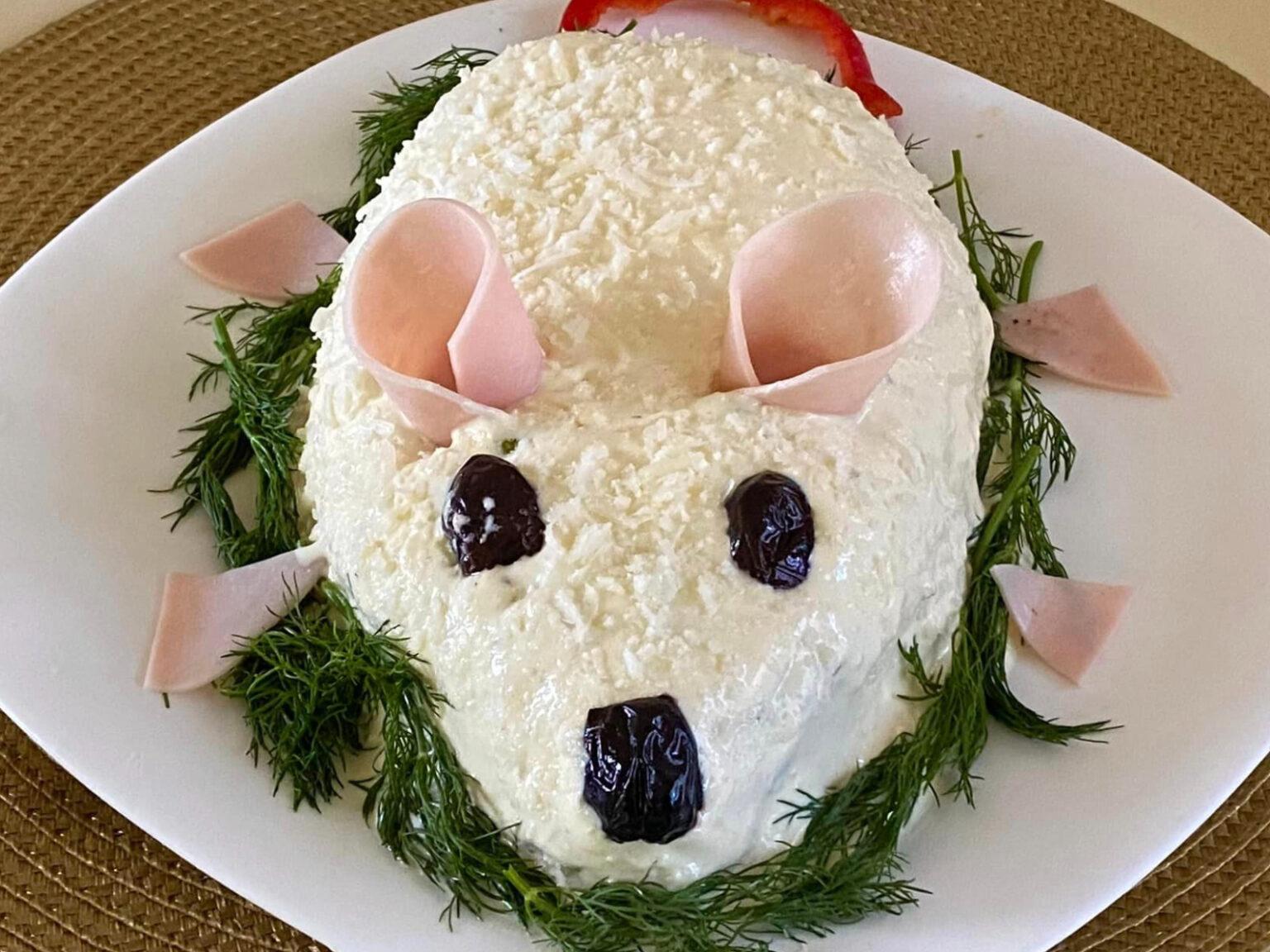 Πατατοσαλάτα ποντικάκι για το παιδικό πάρτι