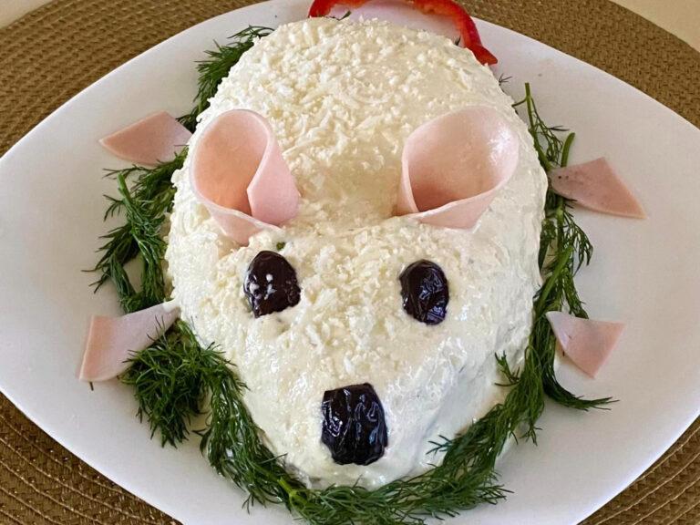 Πατατοσαλάτα ποντικάκι για το παιδικό πάρτι