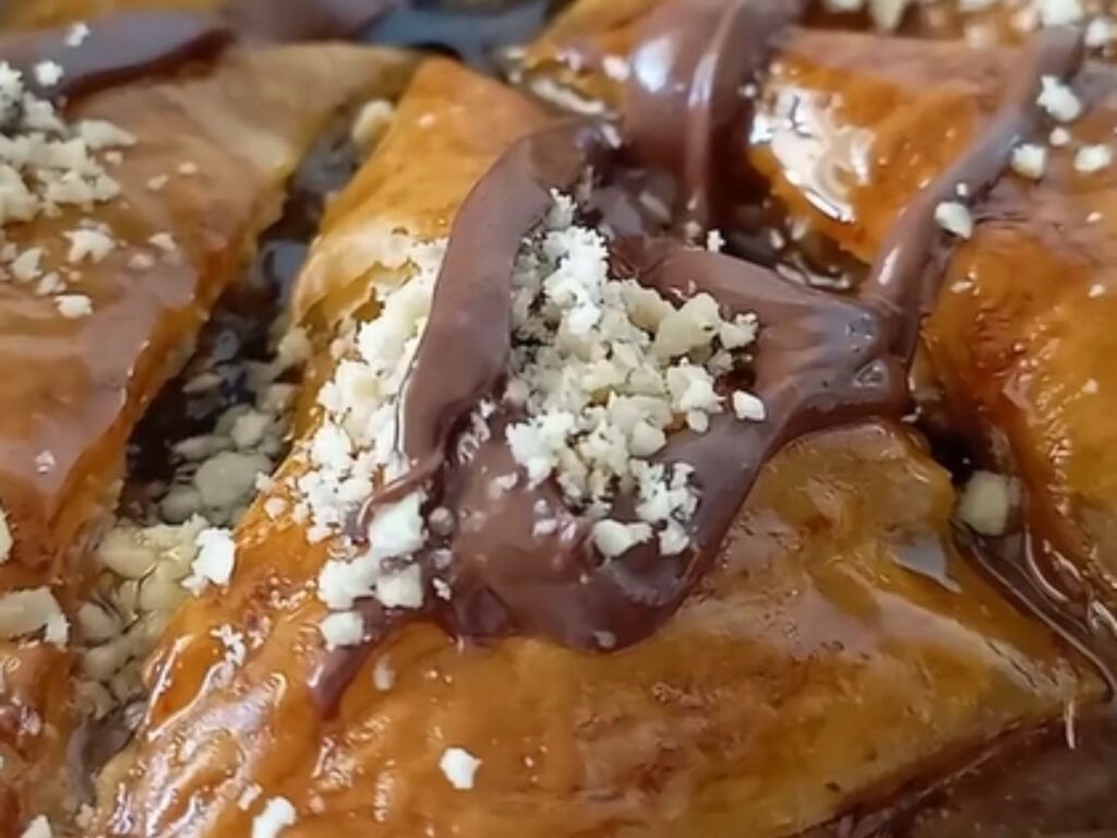 Χριστουγεννιάτικος μπακλαβάς με Nutella