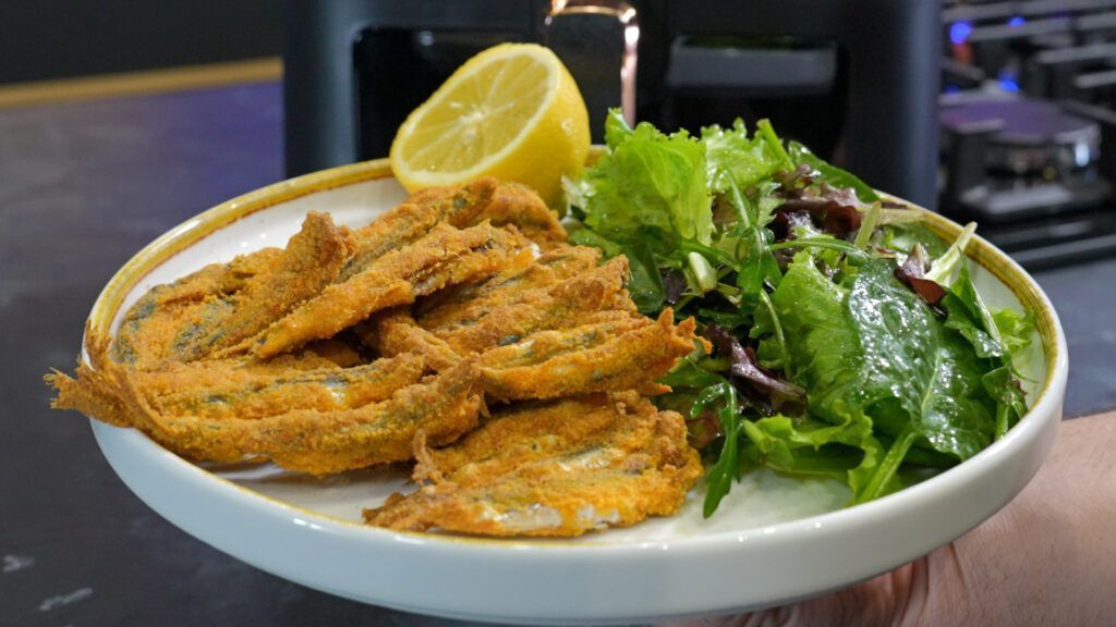 Γαύρος σαν τηγανιτός στο airfryer