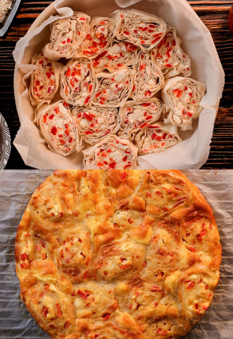 Τυρόπιτα με ρολάκια