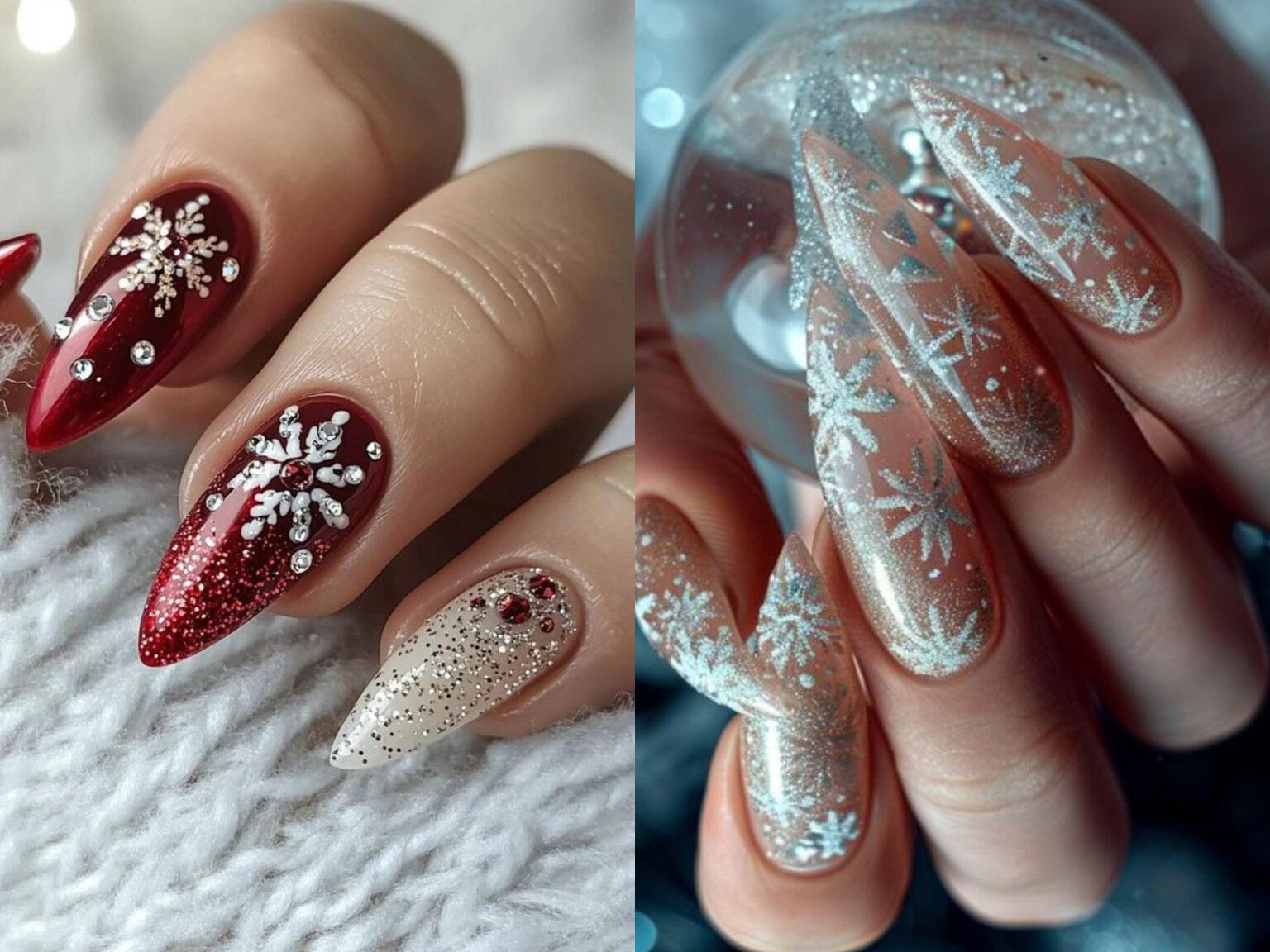 Nails Glitter: Αστραφτερές Ιδέες για Γιορτινό Μανικιούρ τα Χριστούγεννα ...