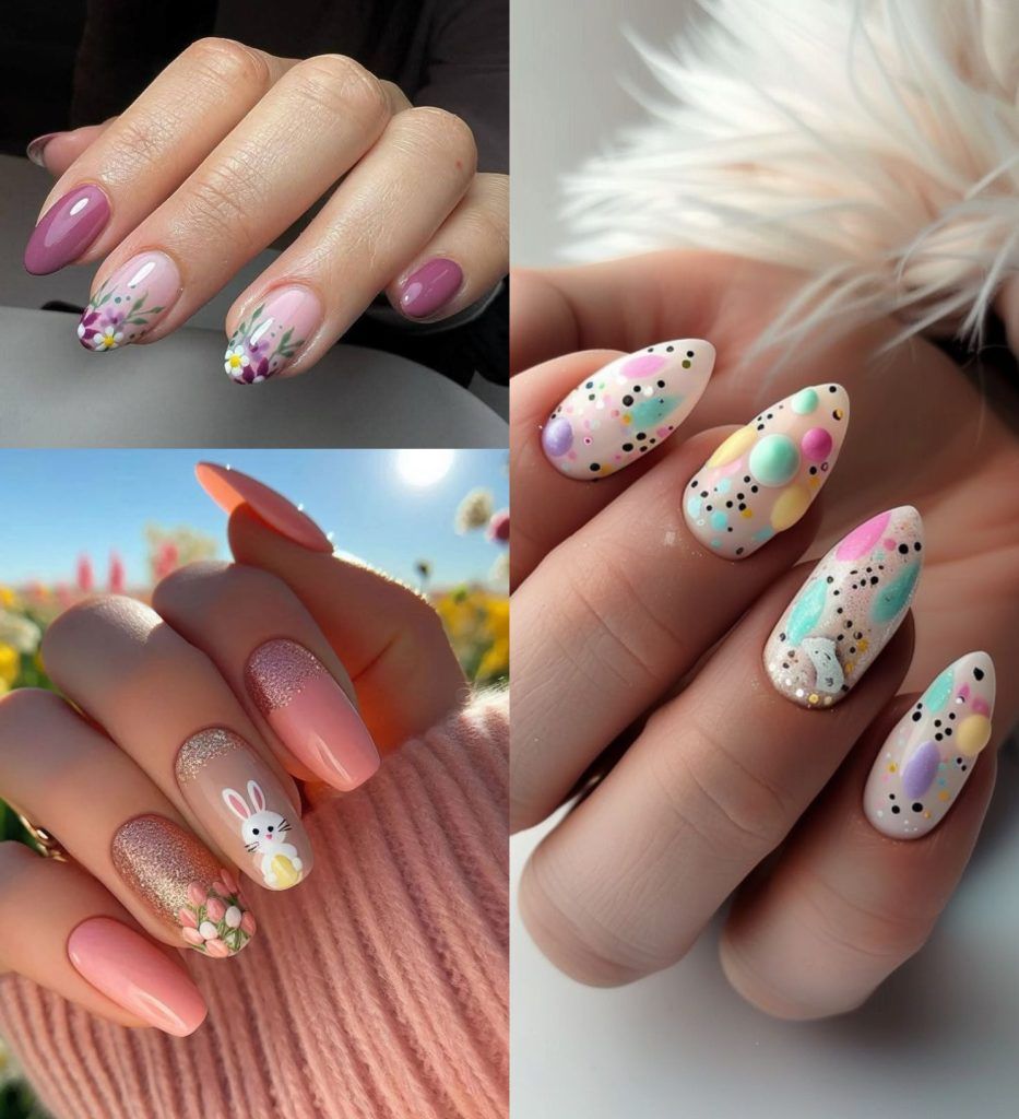 Easter nails: 10 ιδέες για ανοιξιάτικο μανικιούρ σε παστέλ χρώματα με ...