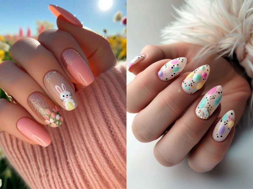 Easter nails: 10 ιδέες για ανοιξιάτικο μανικιούρ σε παστέλ χρώματα με ...